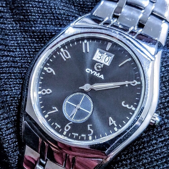 cyma | Accessories | Cyma Lelocle Swiss Made Vintage Slim Mens ...